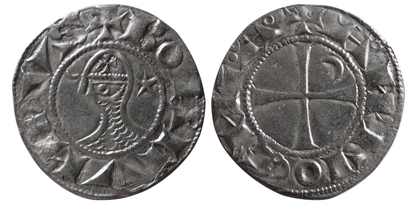 VAuctions.com - THE CRUSADERS, Bohemond IV. 1202-1232 AD. AR Denier