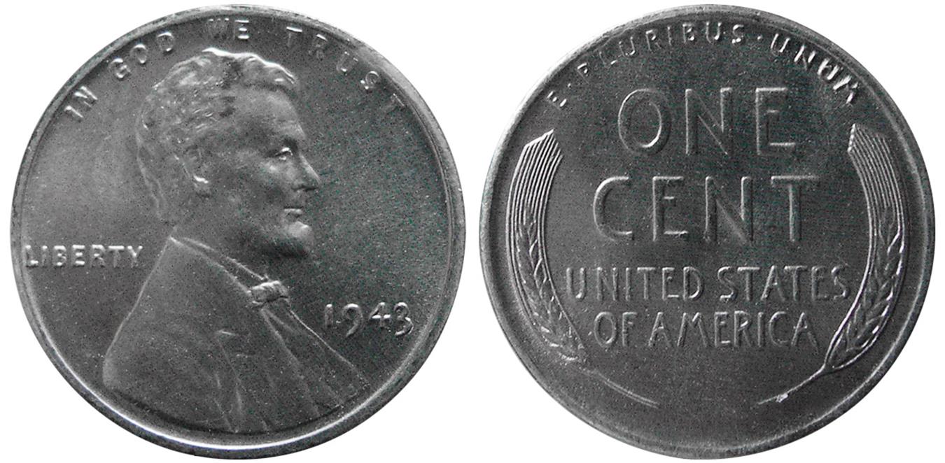 VAuctions.com - UNITED STATES. 1943. War time One Cent.