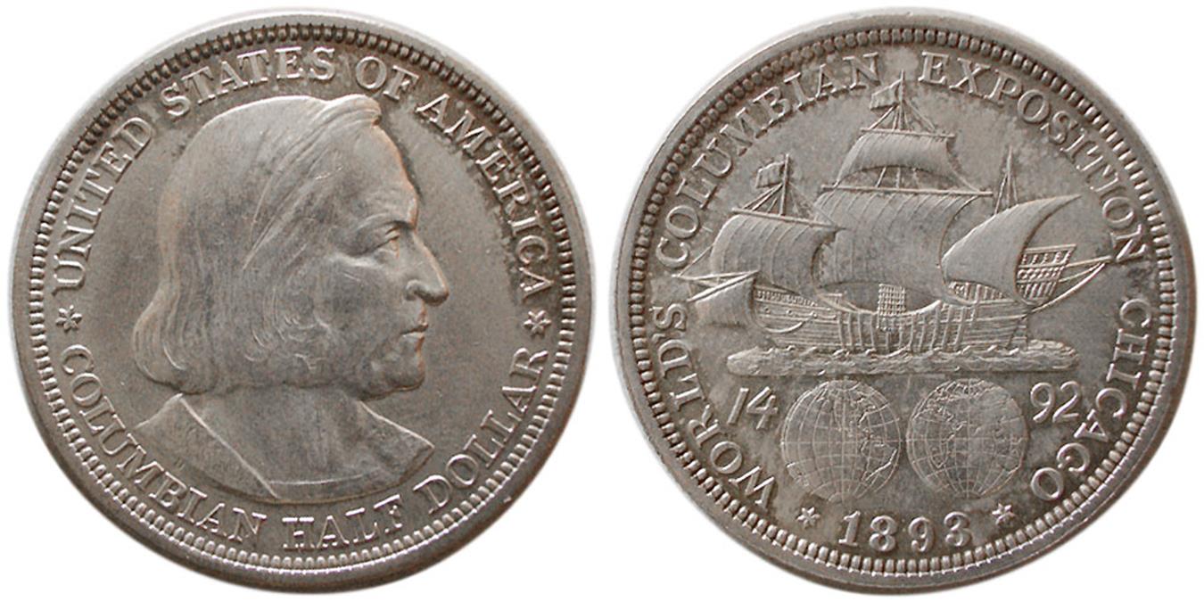 VAuctions.com - UNITED STATES. 1893. Columbian Exposition Half Dollar ...