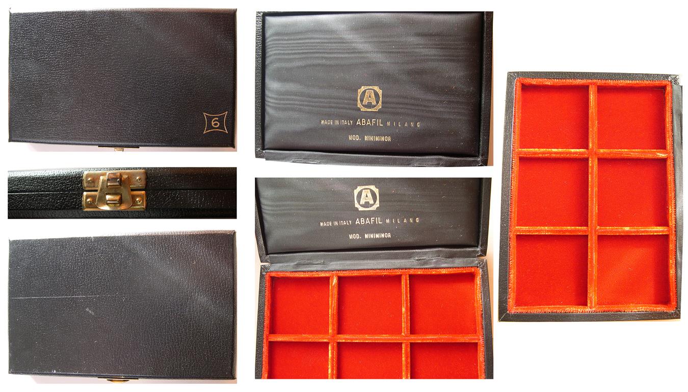 VAuctions.com - Mini Abafil Coin Case. Manufactured by Abafil of Milan ...