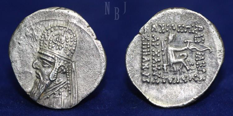 VAuctions.com - KINGS of PARTHIA: Mithradates II. AR Drachm. Ekbatana ...
