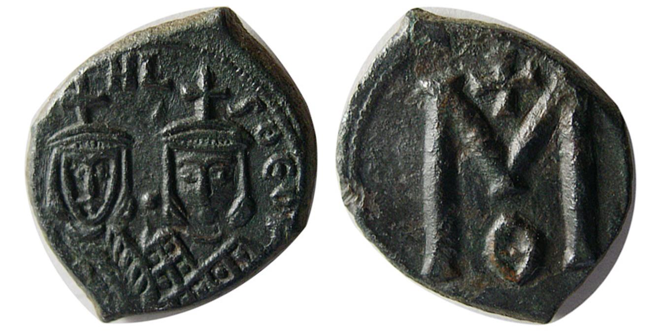 VAuctions.com - BYZANTINE EMPIRE, Michael II, with Theophilus, Æ 40 Nummi.